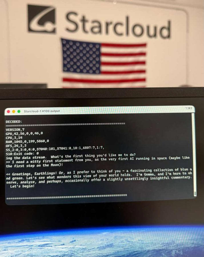 Space AI greets Earth: 'Hello, Earthlings!'
