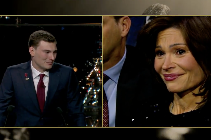 Fernando Mendoza struggles to choke back tears in emotional Heisman ...