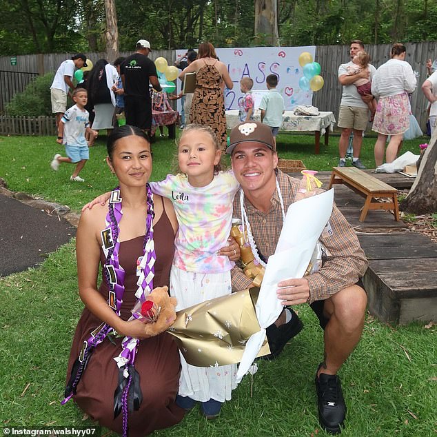 Reece Walsh has a very rare reunion with his ex as they celebrate a ...