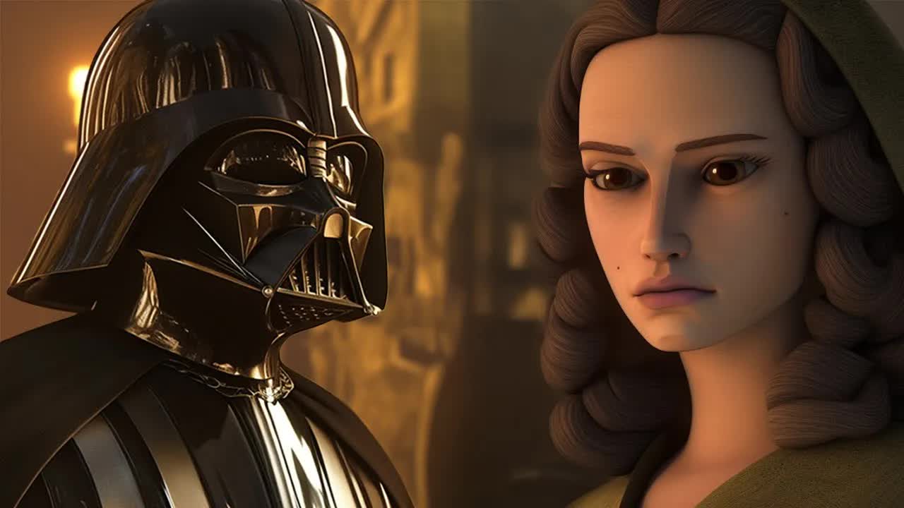 Tales of the Star Wars galaxy: Darth Vader visits Padme's tomb and is ...