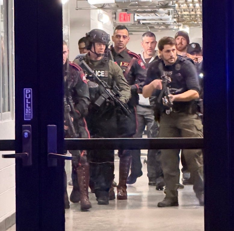 Students describe tense lockdown in building where Brown shooting happened