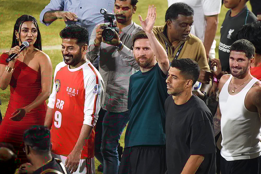 GOAT India tour 2025: Lionel Messi lights up Uppal Stadium second leg ...