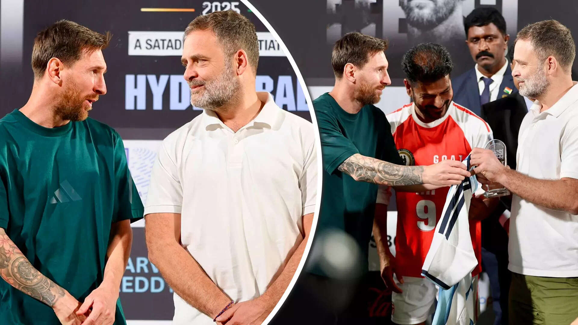 Rahul Gandhi posts video with Messi during Hyderabad GOAT India tour stop