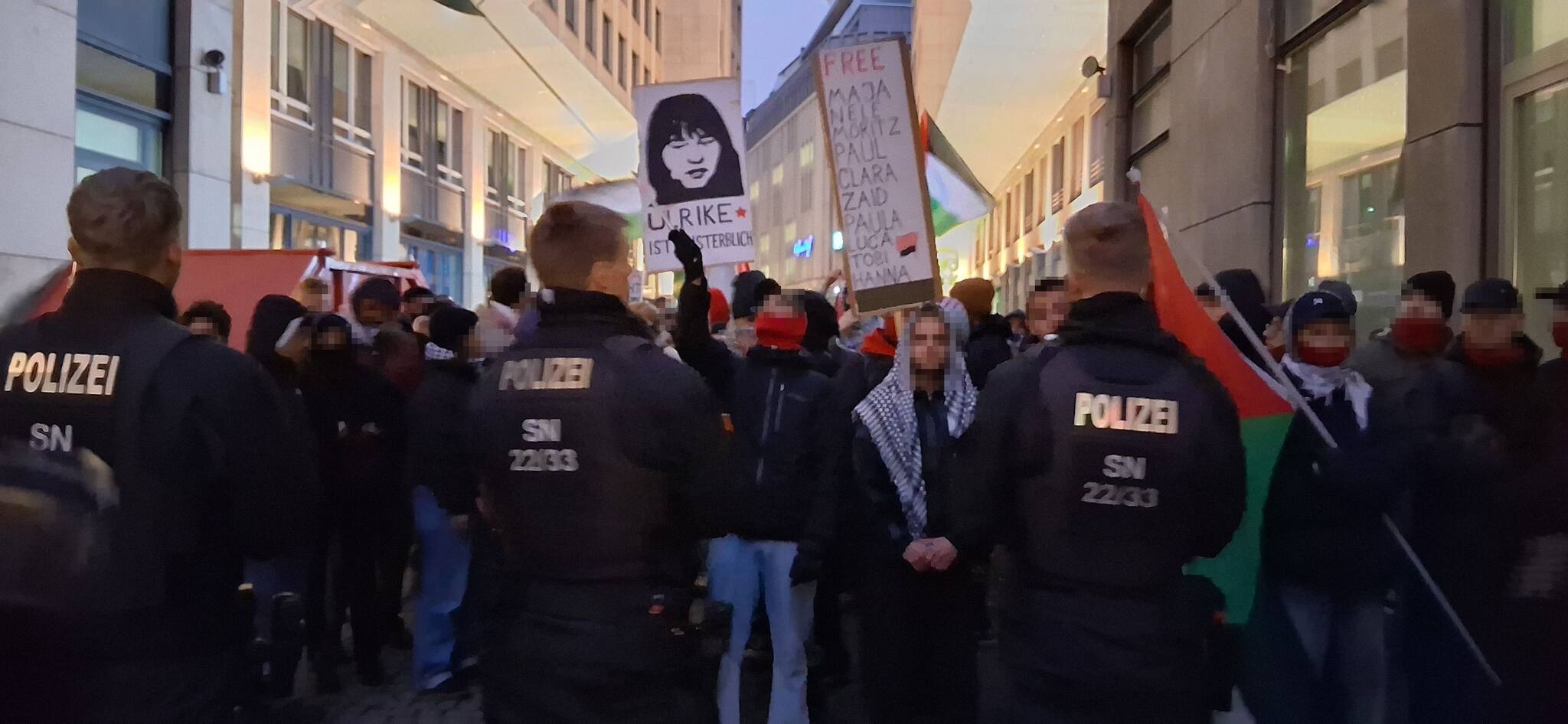 Zusammenstöße bei Palästina-Protest in Leipzig