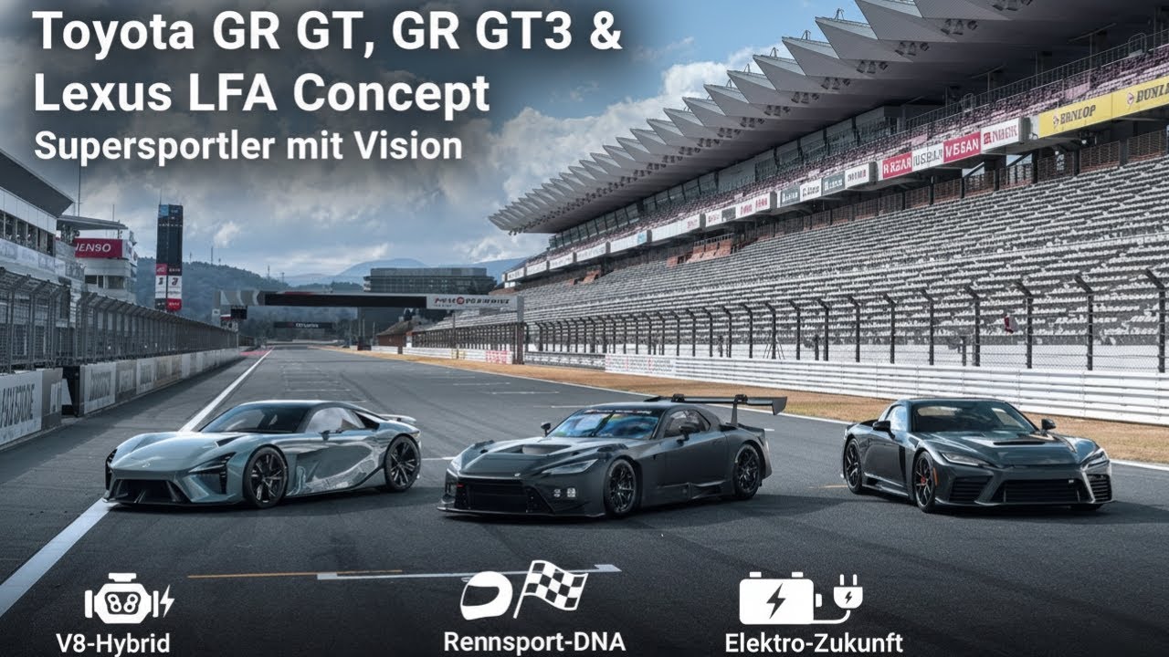 Lexus LFA concept & Toyota GR GT/GT3 – Supersportler mit Vision