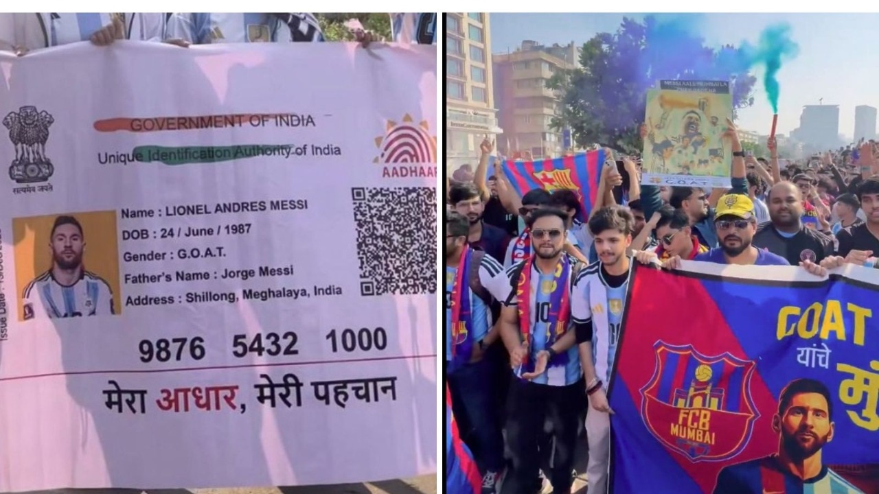 Messi gets Aadhaar card from fans, Wankhede Stadium echoes with chants ...