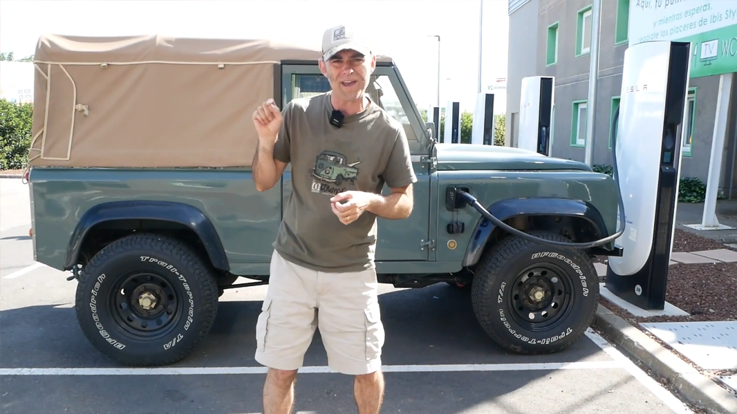 Long distance driving in an electric Defender