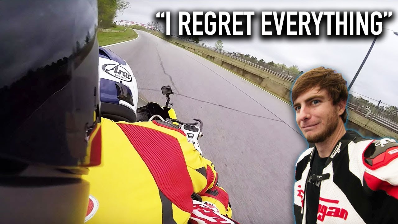 Car reviewer rides superbike motorcycle for the very first time