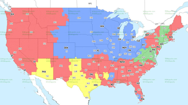 NFL coverage maps 2025: TV schedule and coverage, announcers for Week 15