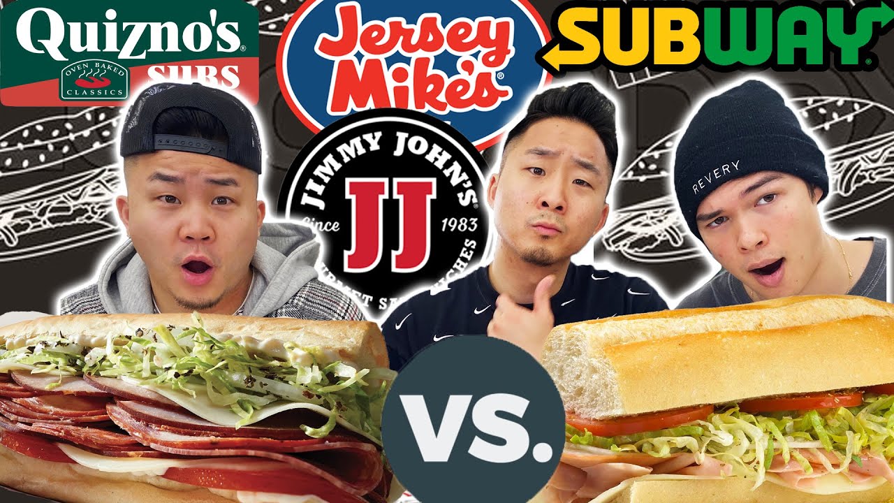 Subway, Jimmy John’s, and Jersey Mike’s compare subs