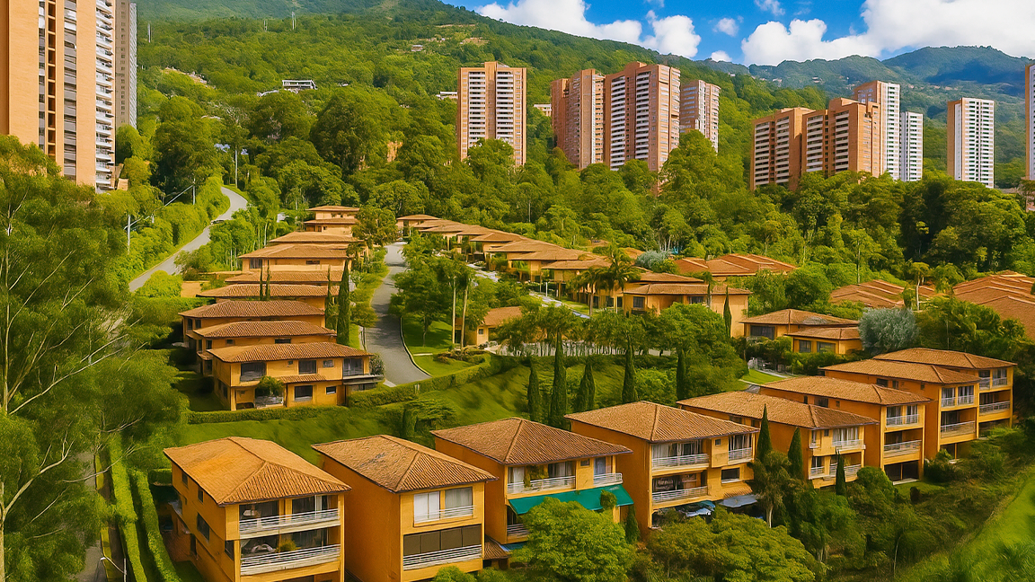 Medellín city surrounded by lush valley hills