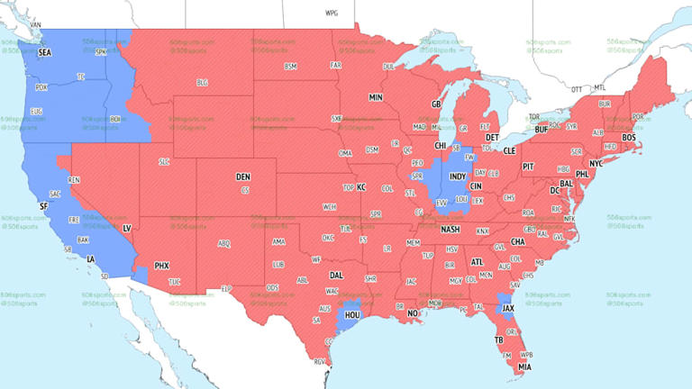 NFL coverage maps 2025: TV schedule and coverage, announcers for Week 15