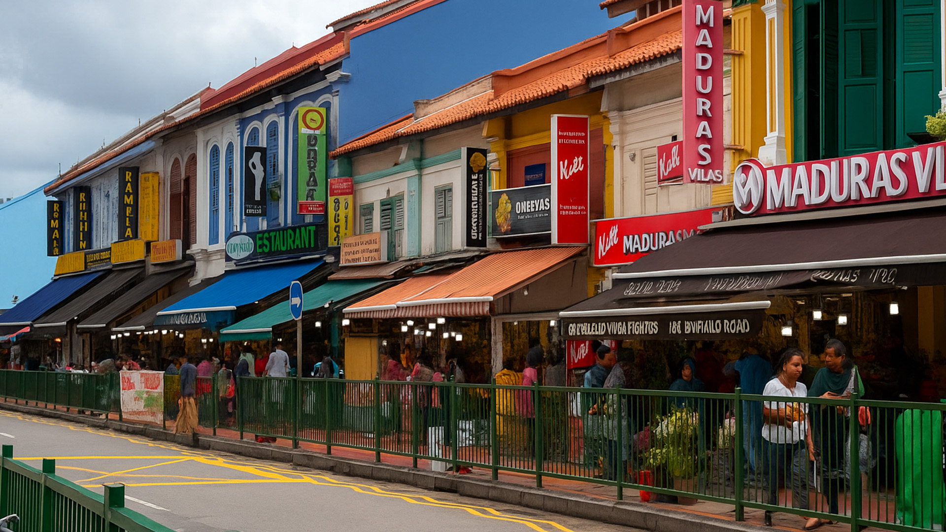 Walking through Little India Singapore