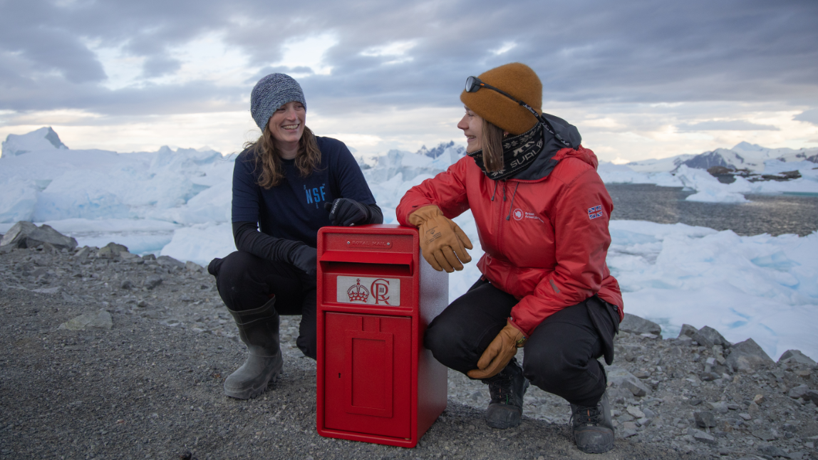 King sends post box to Antarctic research staff