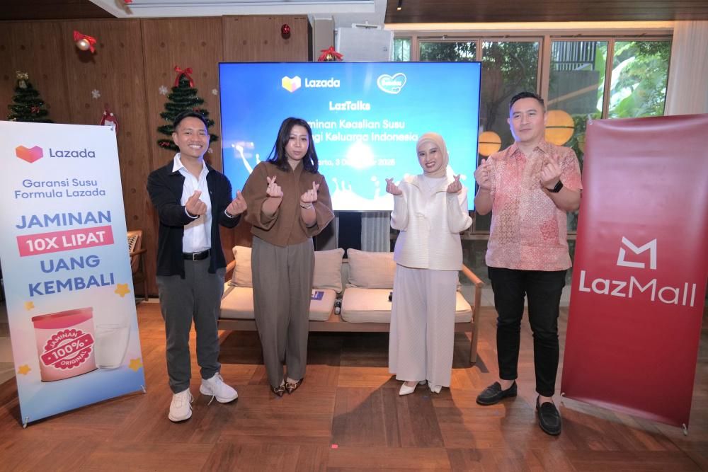 Lazada pastikan keaslian susu lewat program jaminan 10 kali uang kembali
