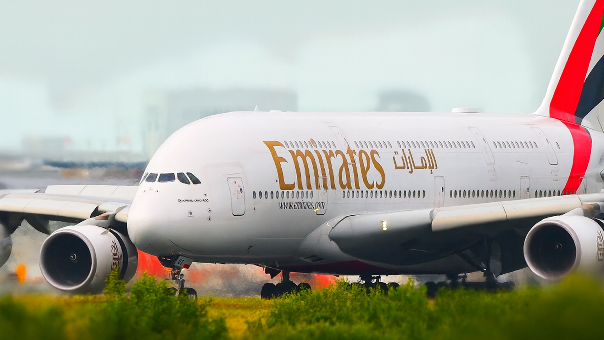 Emirates Airbus A380 in full scale