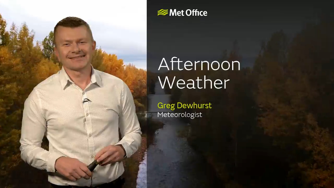 Met Office Saturday afternoon weather forecast 25/10/2025