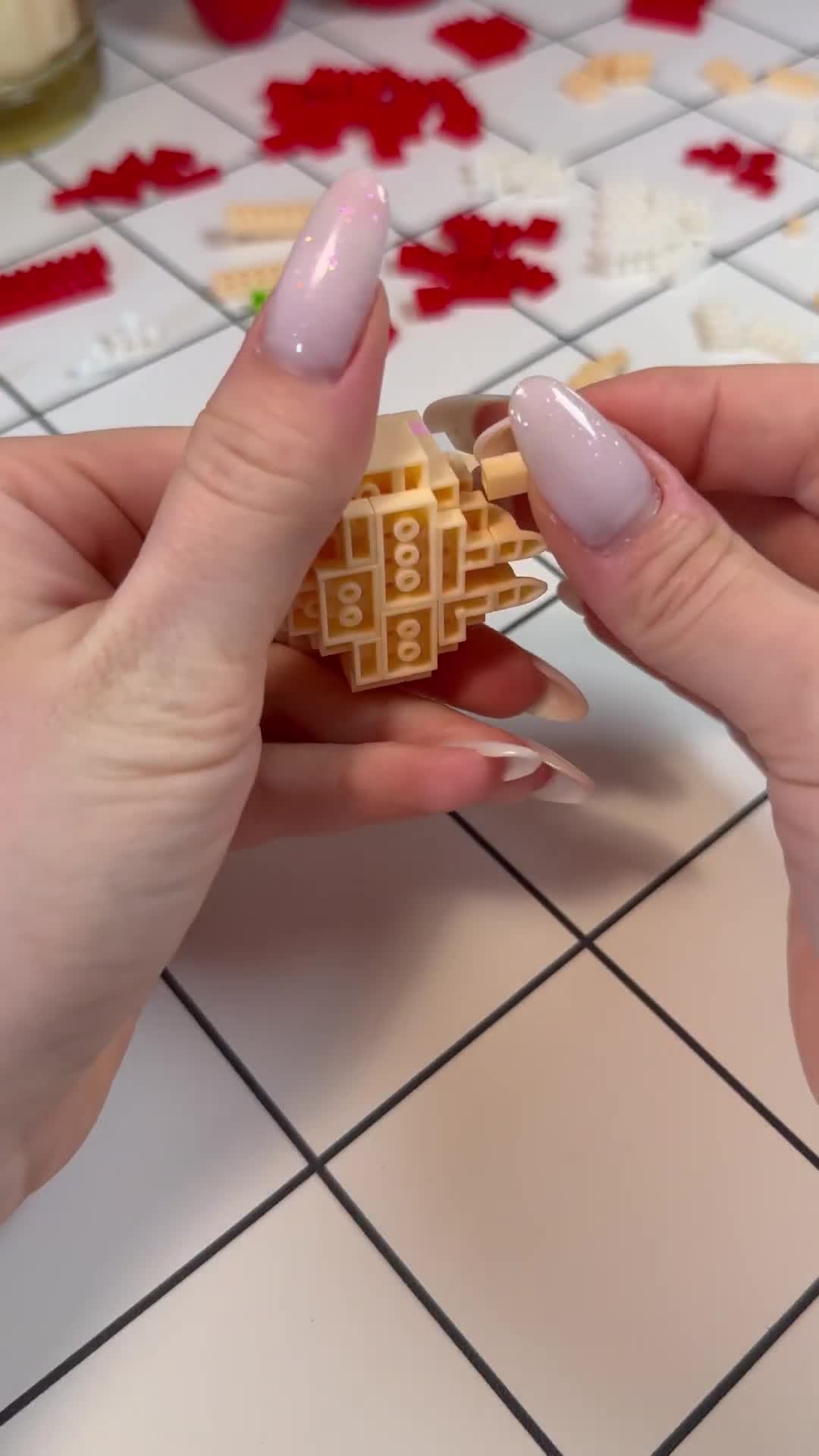 Mini mushroom building blocks: Cute DIY project!🍄