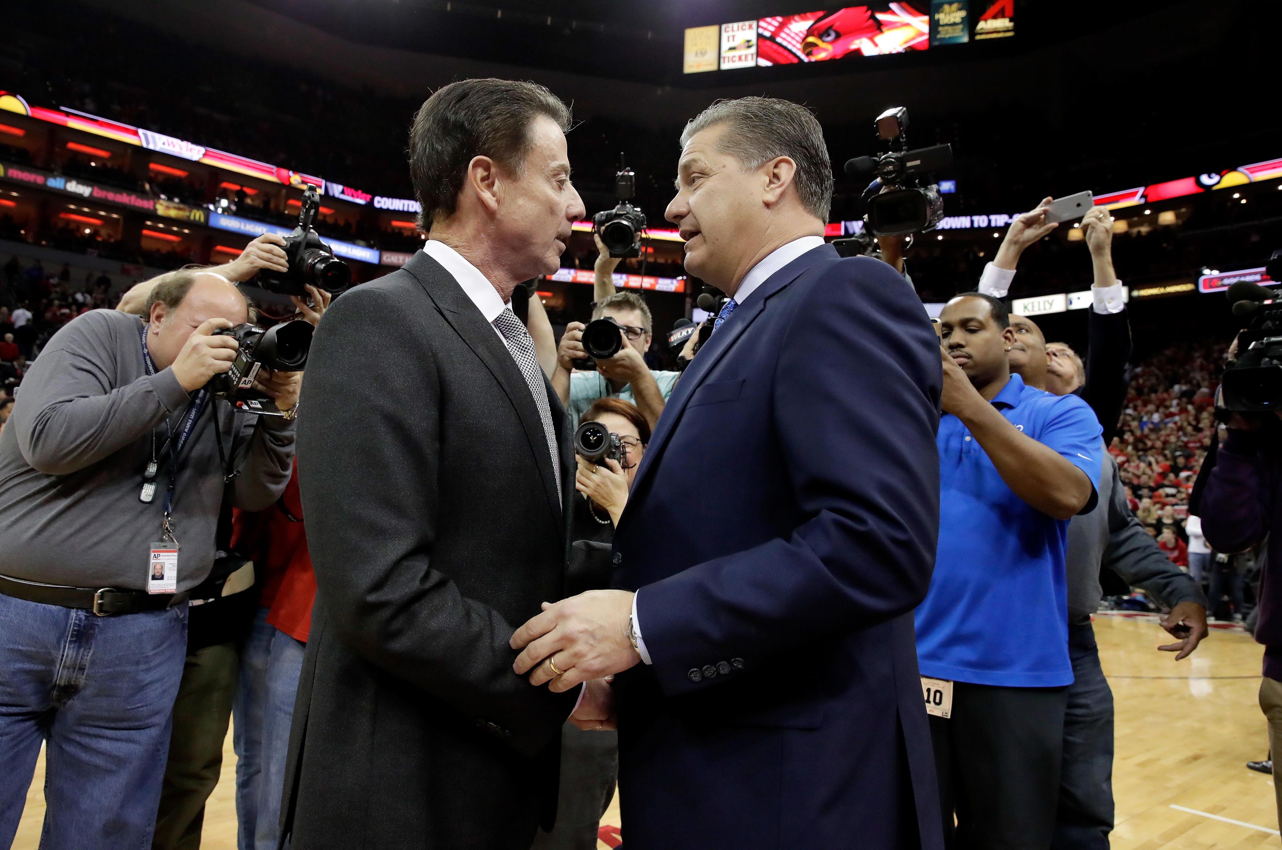 Kentucky basketball vs Rick Pitino memorable games versus former coach