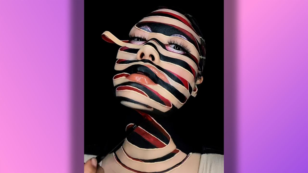 I'm astounded by the elite skill of this optical illusion makeup artist
