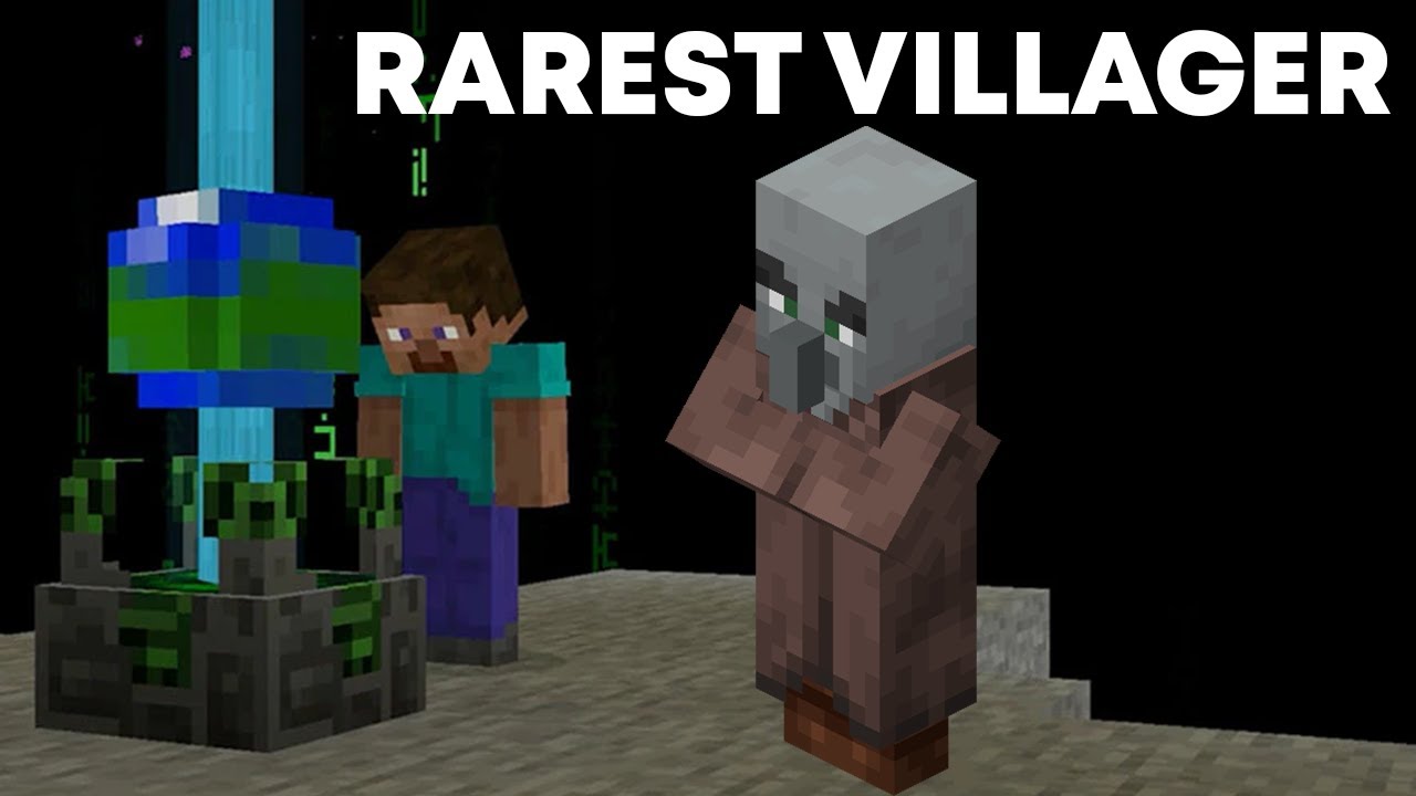 Hunting the rarest villager in Minecraft