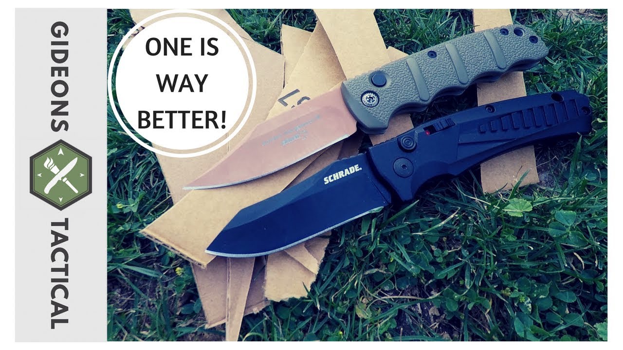 Budget auto knives: One is way better!