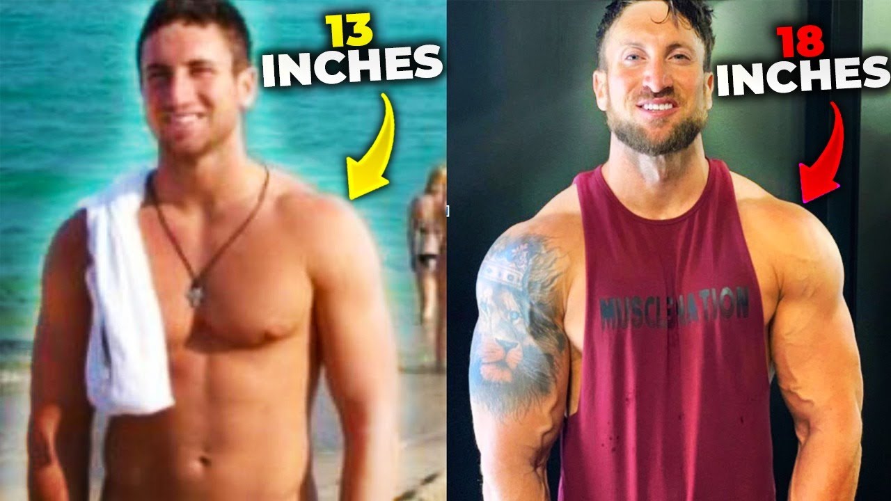 See how I grew my arms five inches in a skinny guy transformation