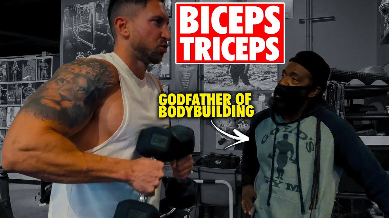 Light dumbbell-only arm workout with the Godfather of Bodybuilding