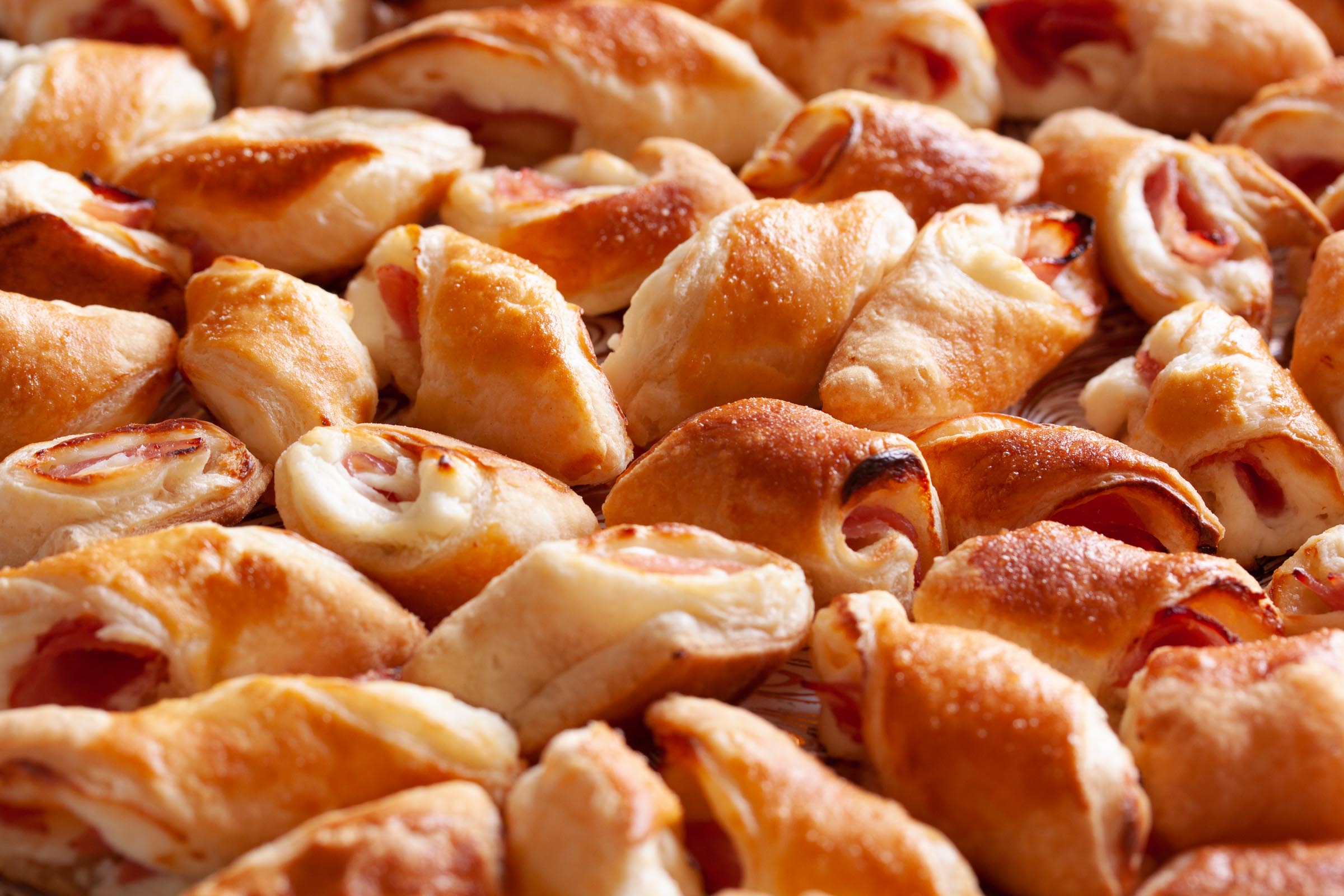 Holiday ready ham and cheese puff pastry