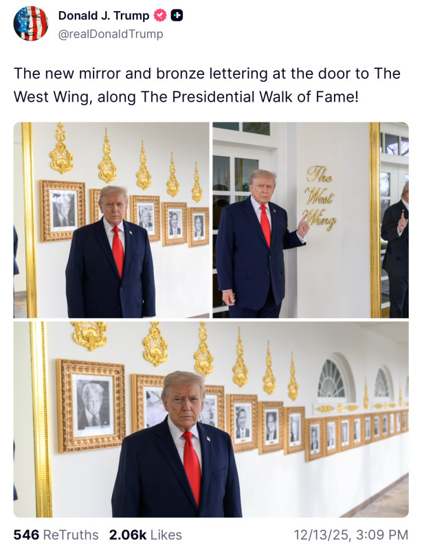 Trump’s draft Truth Social post was leaked on Instagram