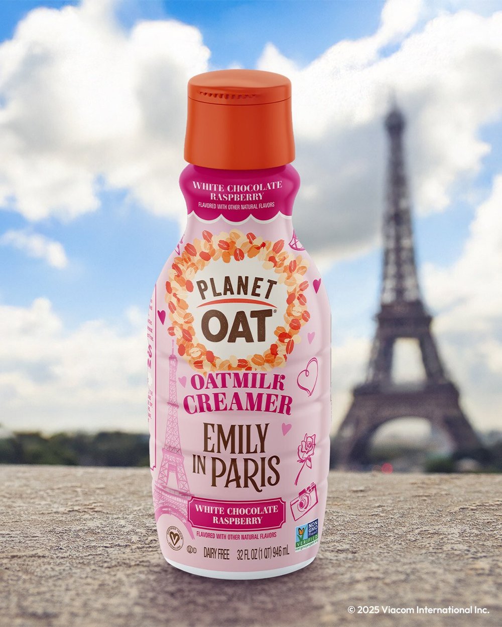 Planet Oat white chocolate raspberry oatmilk creamer x Emily in Paris ...