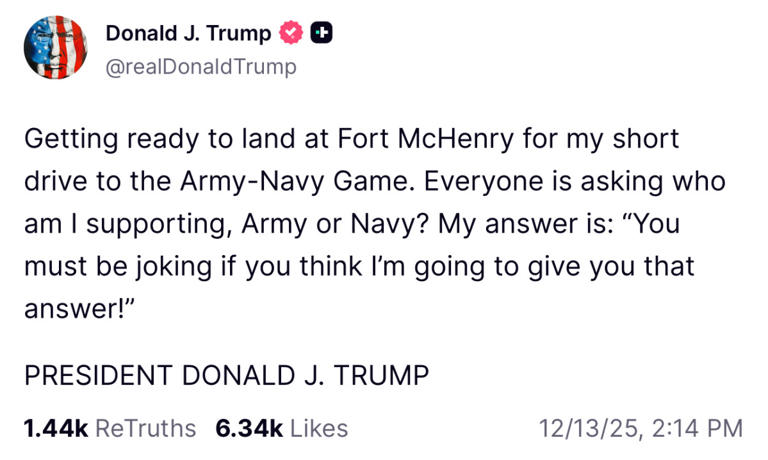 Trump’s draft Truth Social post was leaked on Instagram