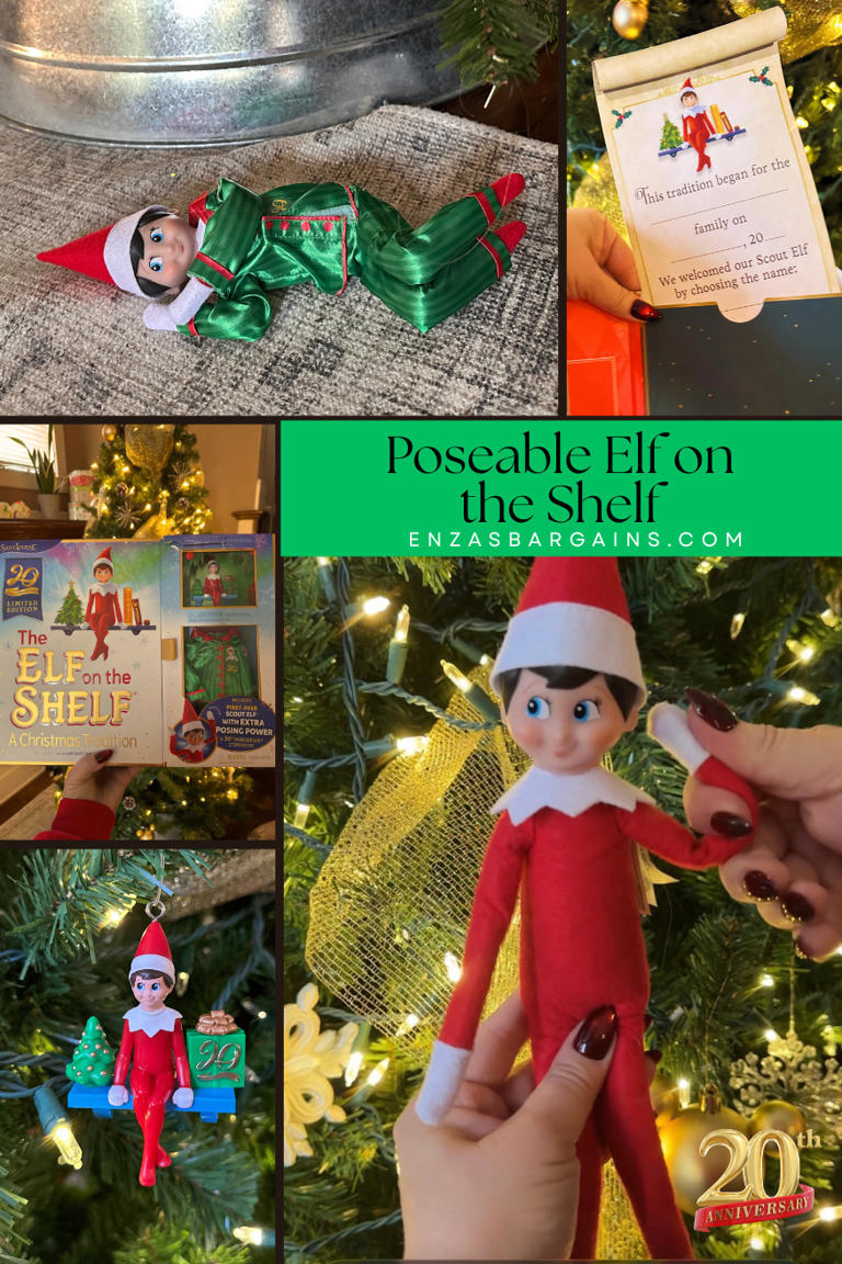 Limited edition poseable Elf on the Shelf - 20th anniversary Christmas ...