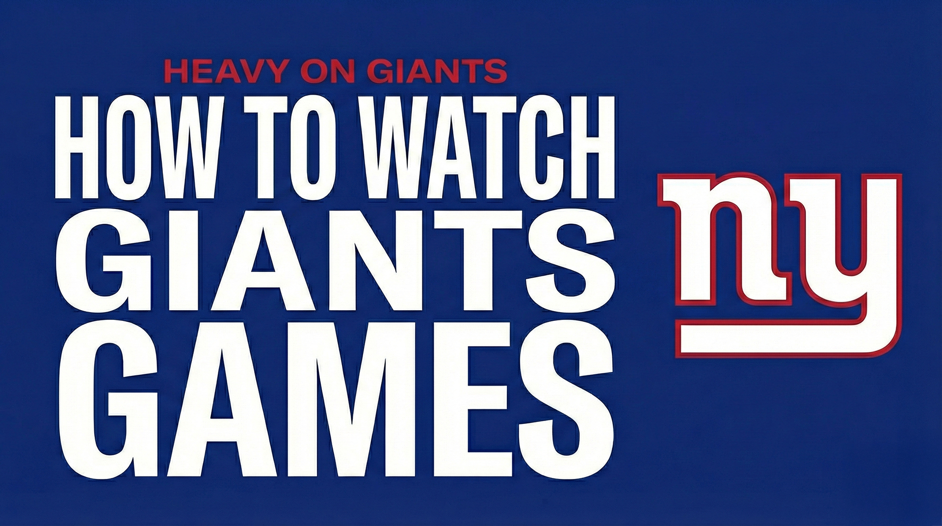 How to watch Giants games without cable in 2025