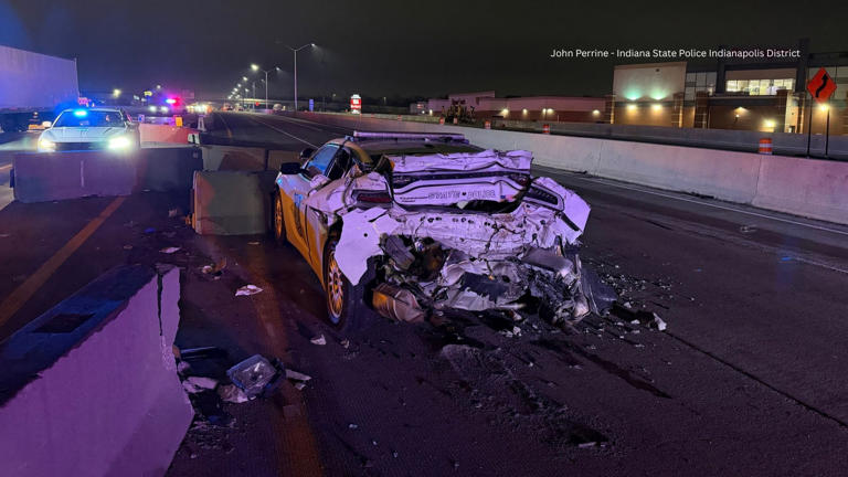 Indiana state trooper struck by impaired driver for 3rd time in four years