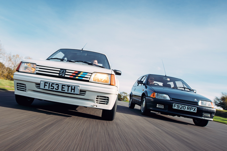 Peugeot 205 Rallye vs Citroën AX GT: featherweight fun
