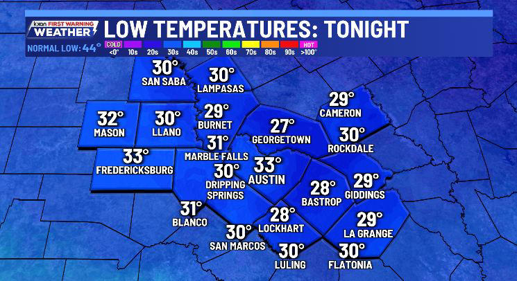 Freeze for many tonight as cold continues into Monday