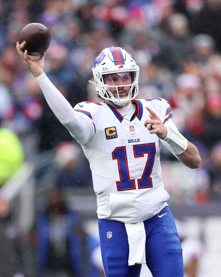 Josh Allen throws up on sidelines during Bills-Patriots matchup, says ...