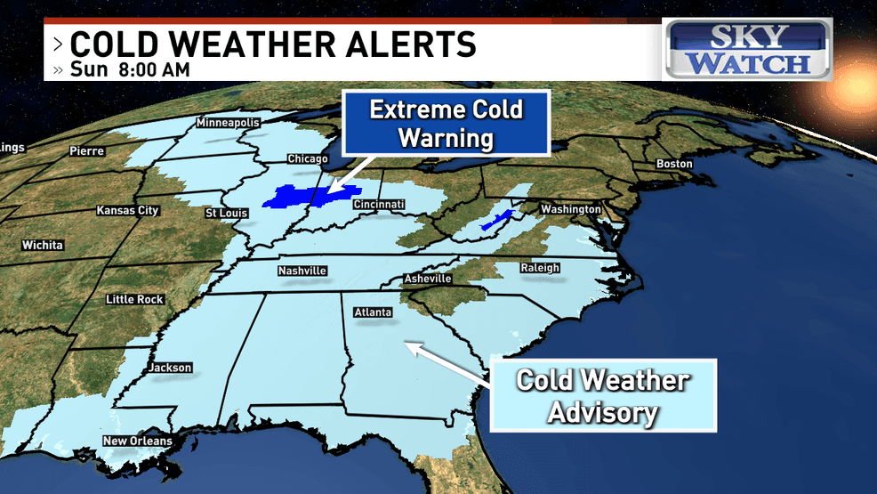 Understanding cold weather alerts as arctic air arrives
