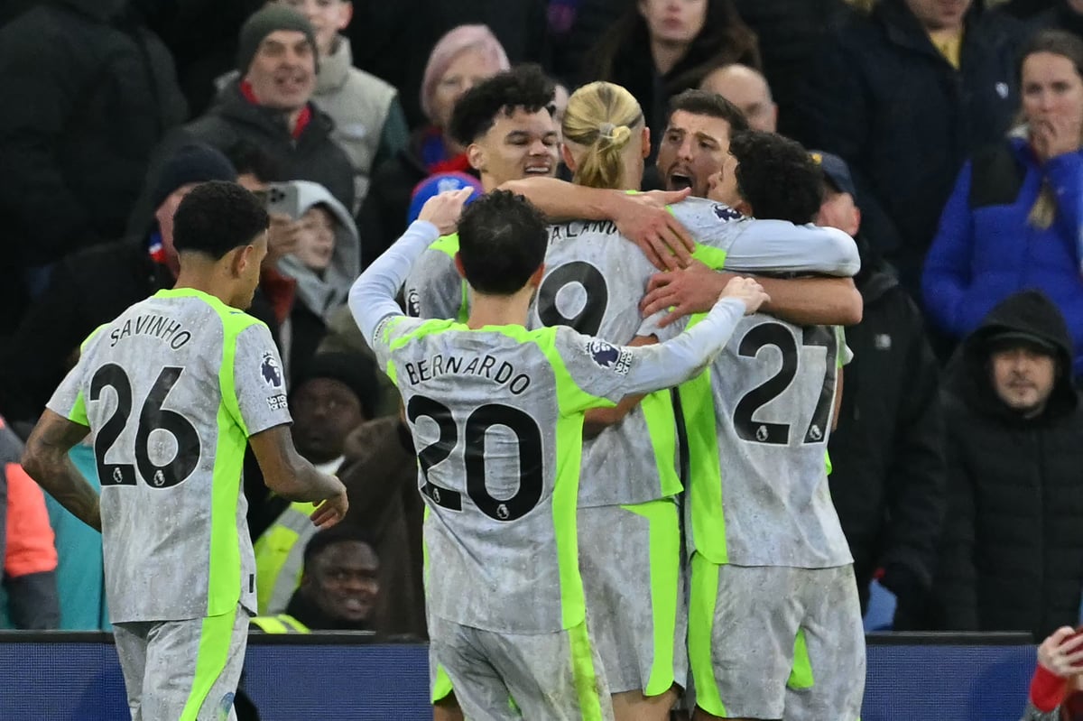 Crystal Palace 0-3 Man City: Haaland double in big City win - Live