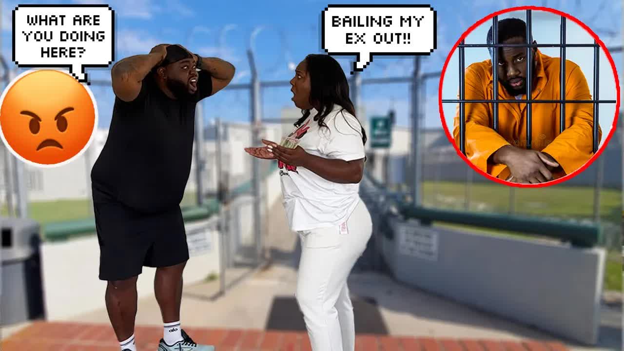 Taking my husband with me to bail my ex out of jail prank *he snaps*