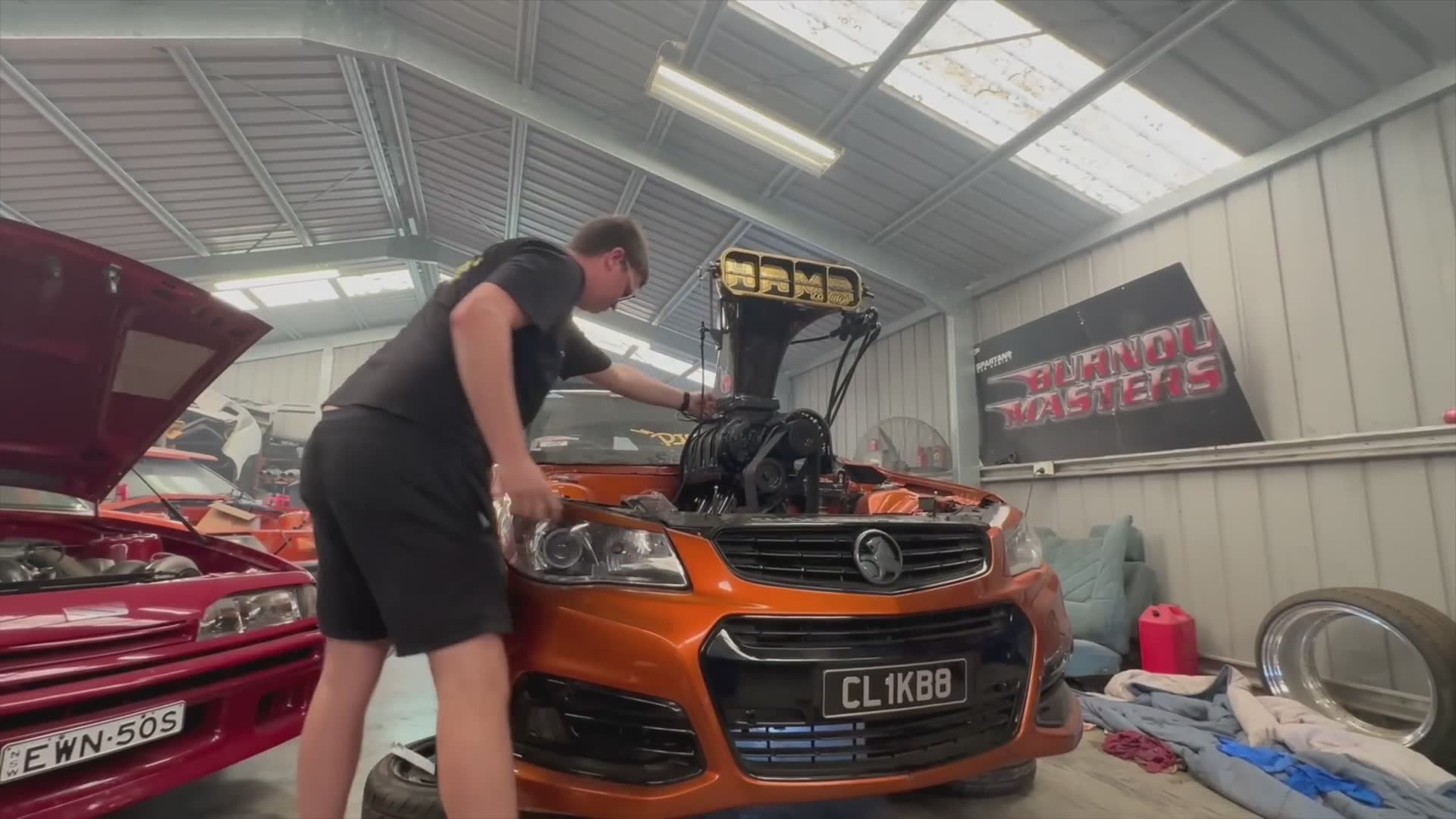 Close call during final prep before competition