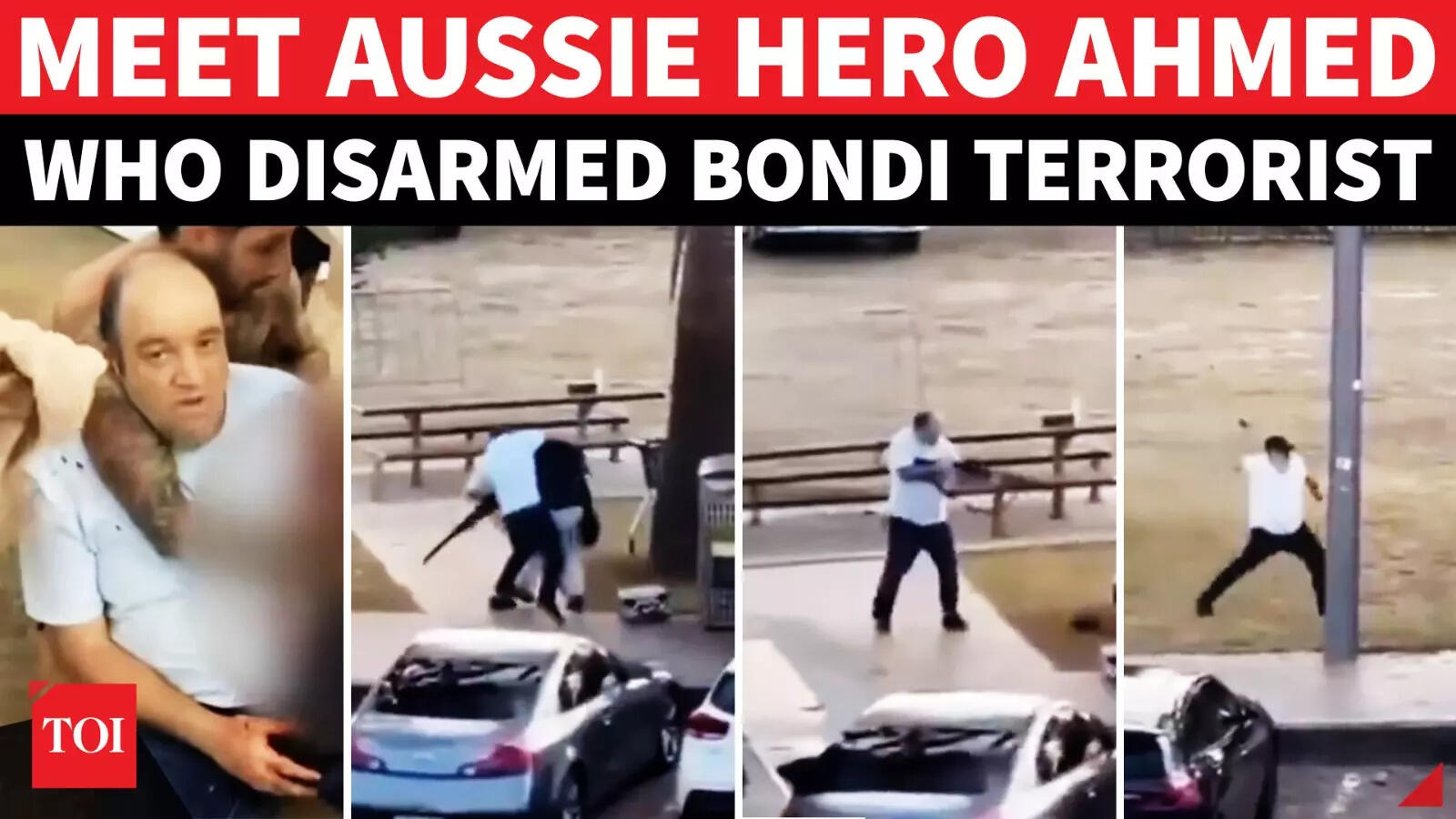Australian hero Ahmad El Ahmed: Watch how he ambushed Sydney attacker ...