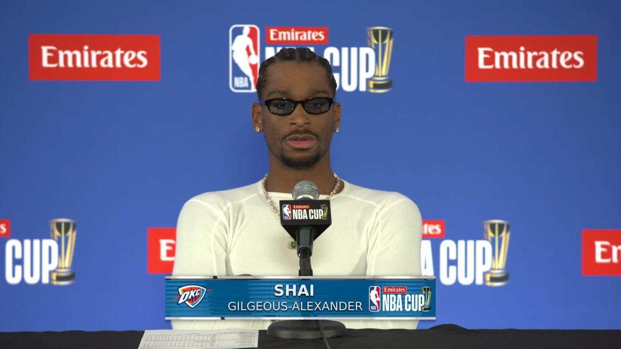 SAS 111, OKC 109: Shai Gilgeous-Alexander postgame media availability