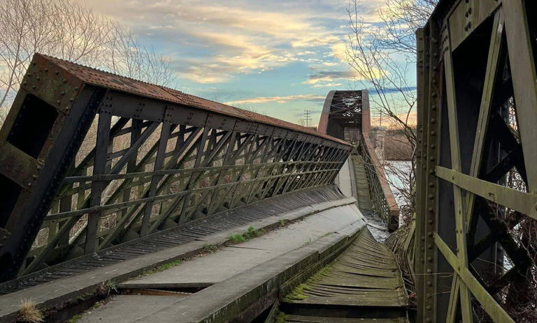 140-year-old railway bridge collapses into River Spey