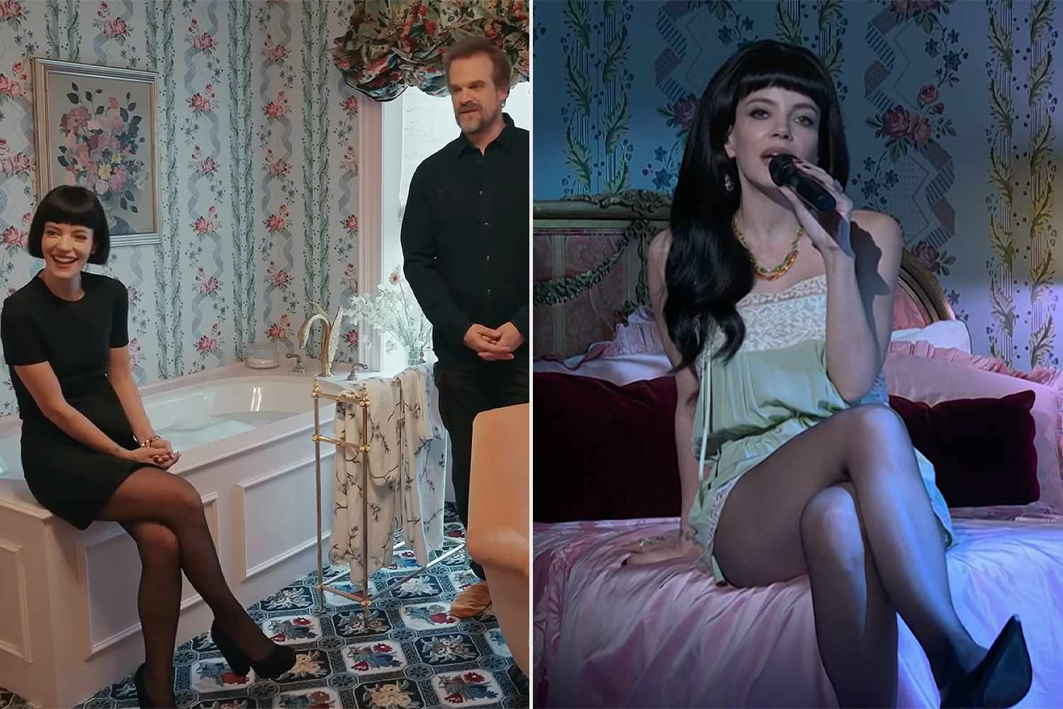 Did Lily Allen allude to her David Harbour split in “SNL” performance ...