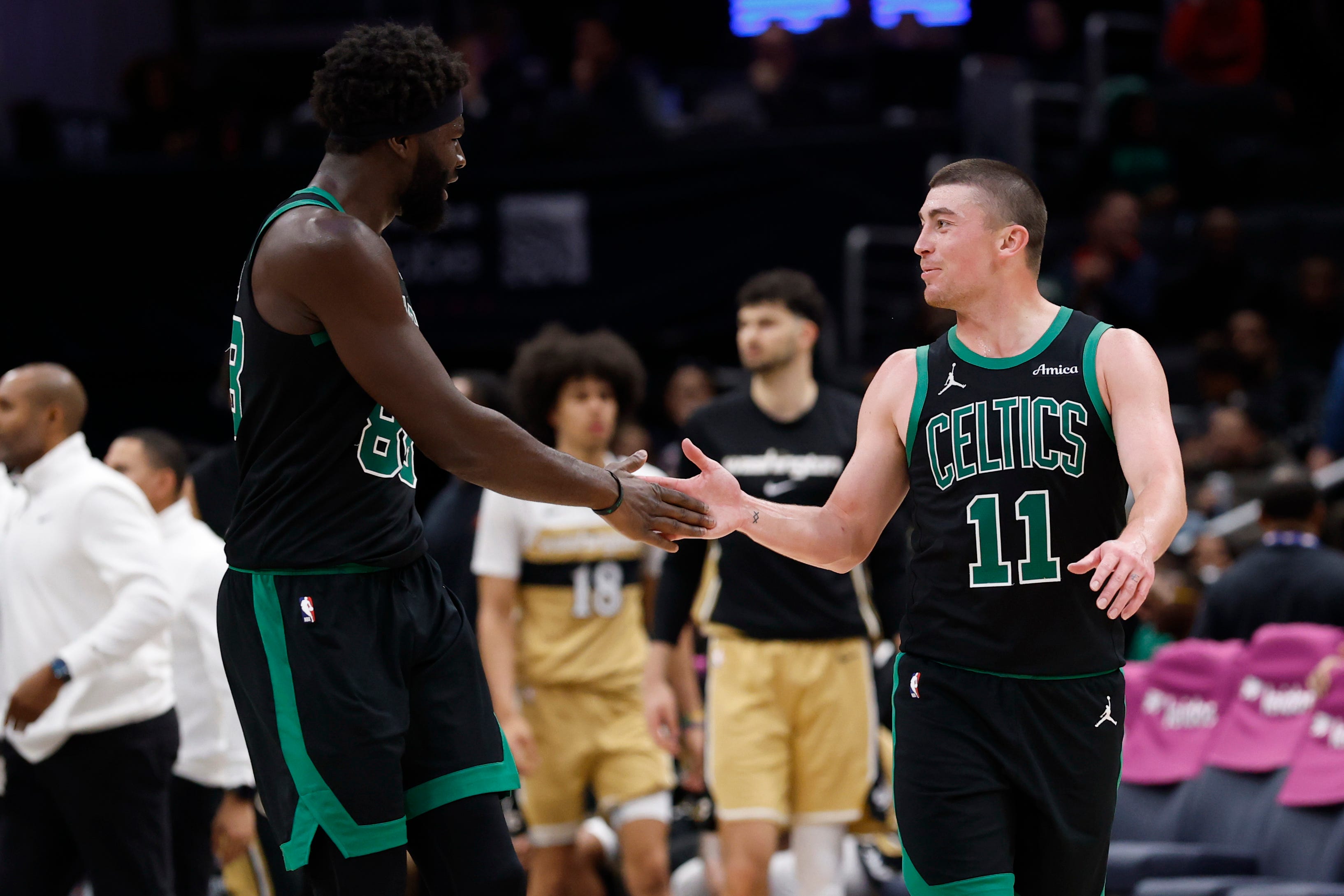 Neemias Queta on improving his play with Boston Celtics teammate Payton Pritchard