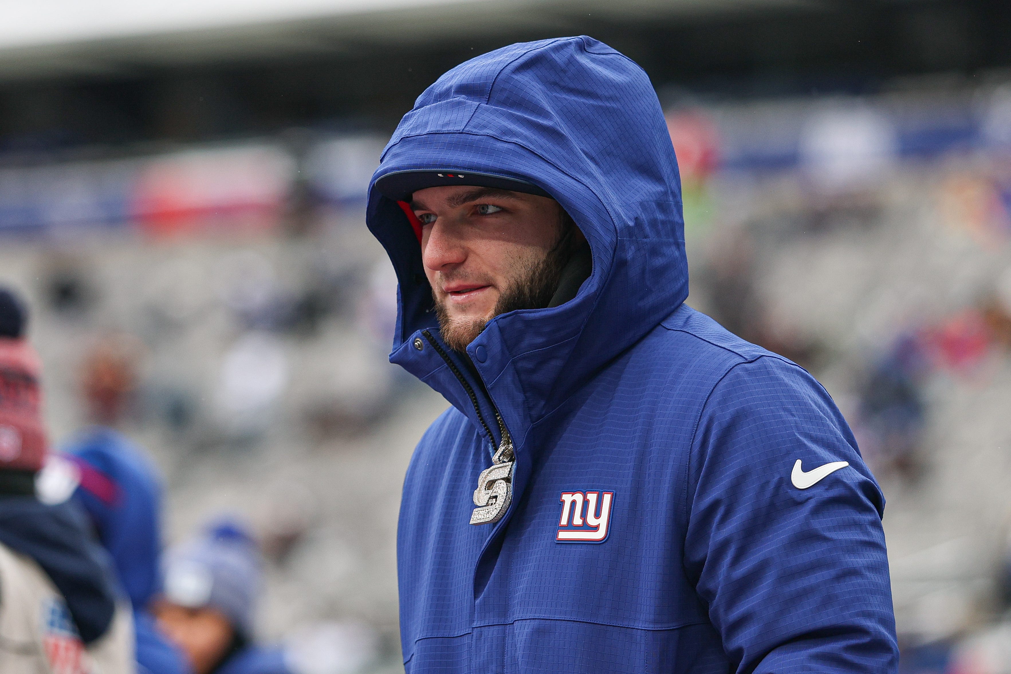 New York Giants have spoken to Cam Skattebo about his viral antics