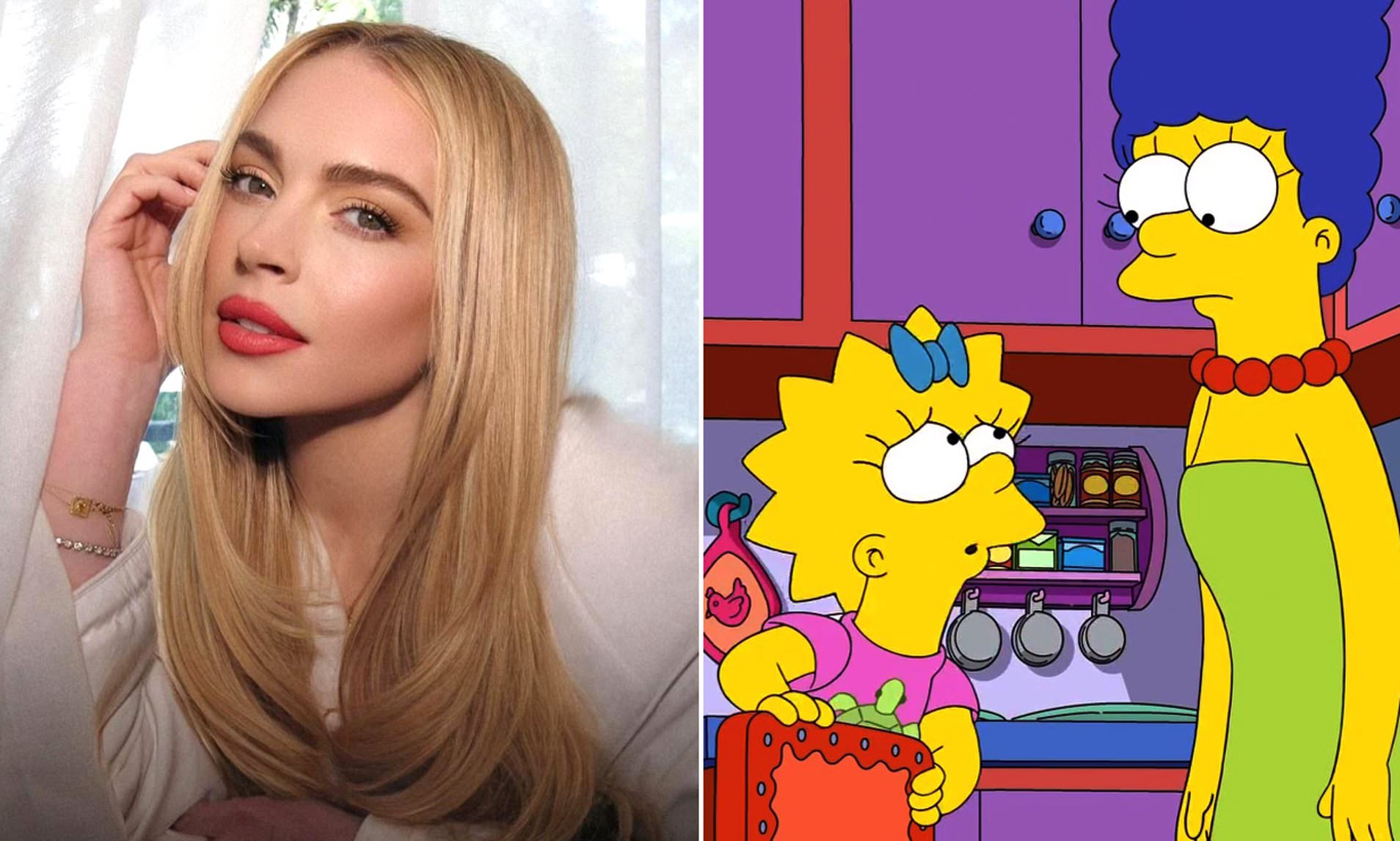 Lindsay Lohan makes history on The Simpsons as she voices Maggie
