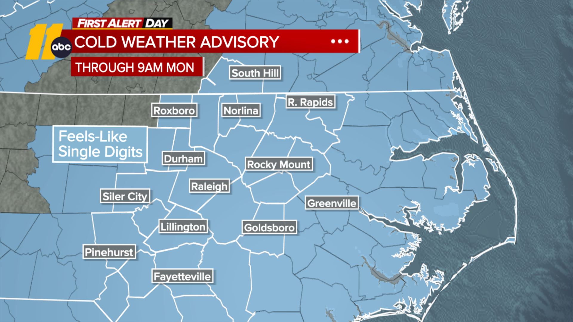 Temperatures to plunge overnight into Monday morning: Cold Weather ...